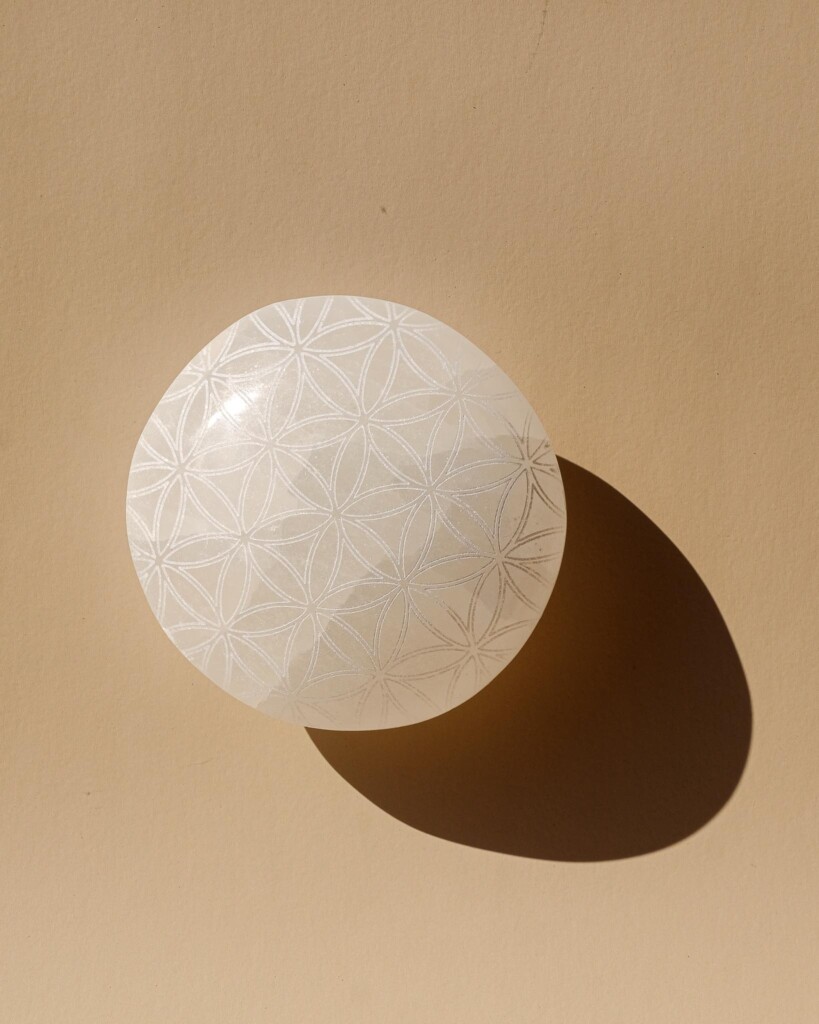 Divine Selenite Disk A Cosmic Altar Piece House Of Formlab